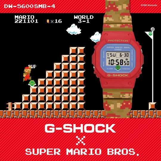 Level Up Your Style with the New Super Mario Bros. G-Shock Collection ...