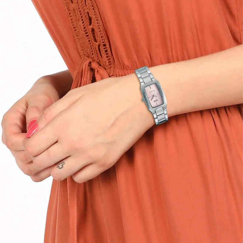 Casio LTP-1165A-4CDF Women Analog Watch with Silver Stainless Steel ...