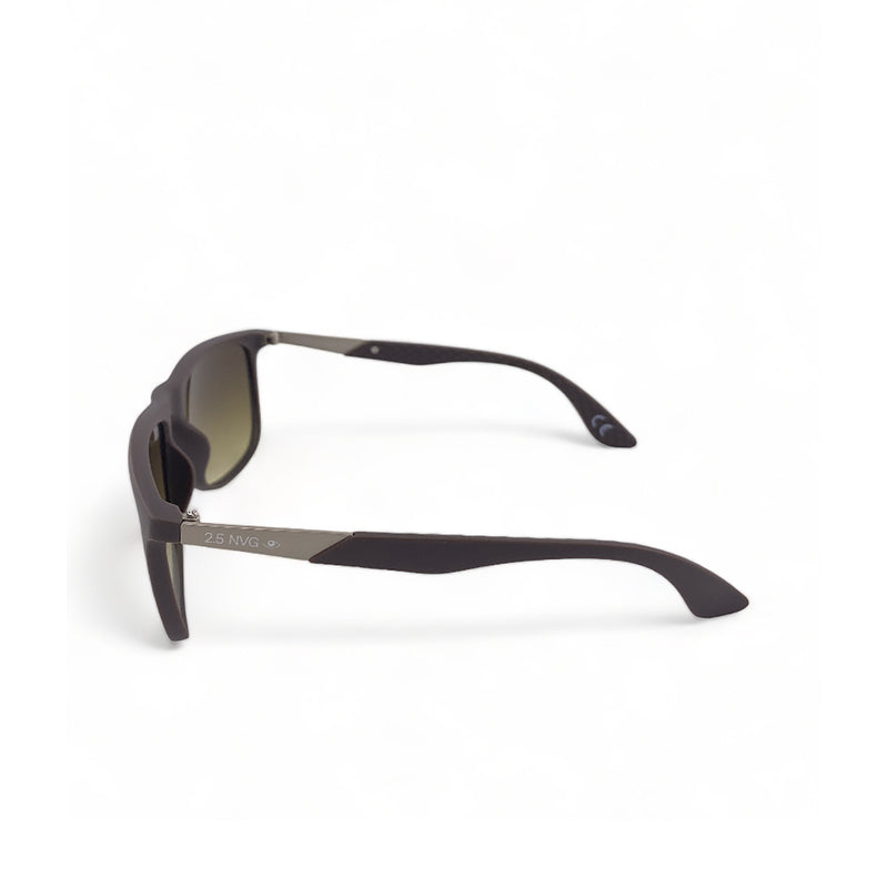 2.5 NVG by Essilor Men's Rectangle Frame Black Plastic UV Protection ...